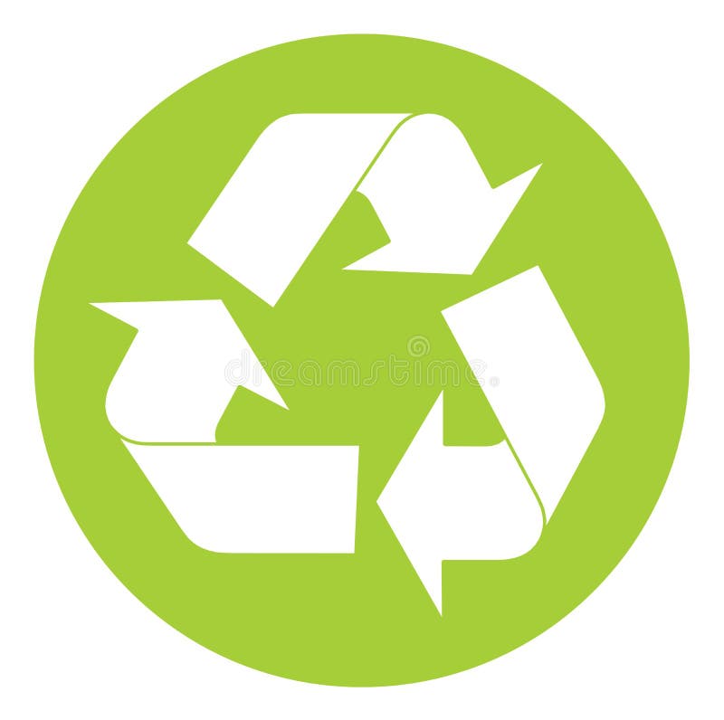 Symbol recyklingu ilustracja wektor. Ilustracja złożonej z recykling ...