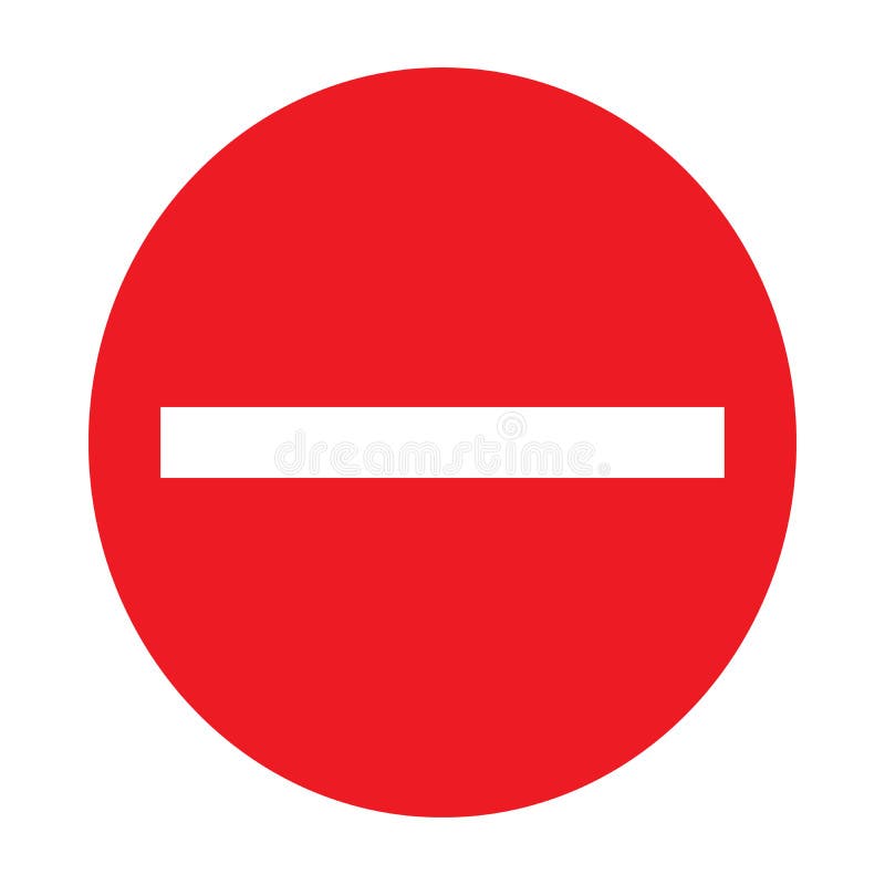 Symbol Red Vector Isolated on a White Background Stock Vector ...