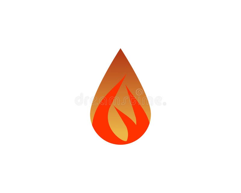 Fire drop logo stock vector. Illustration of fresh, concept - 112048772