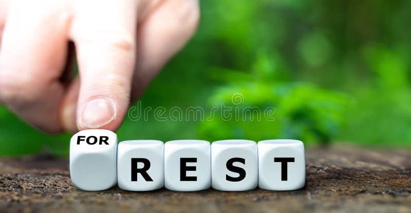 Symbol for Relaxing in the Forrest. Stock Image - Image of rest, mind ...