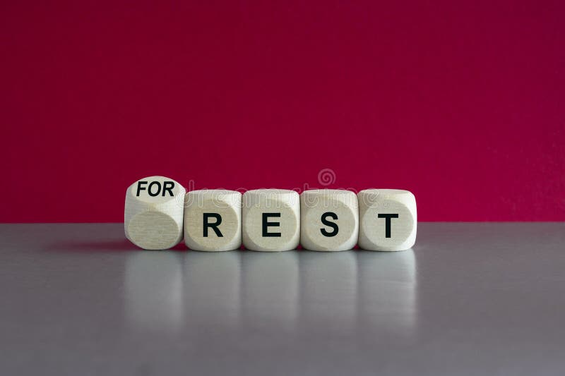 Symbol for Relaxing in the Forrest. Turned a Cube and Changes the Word ...