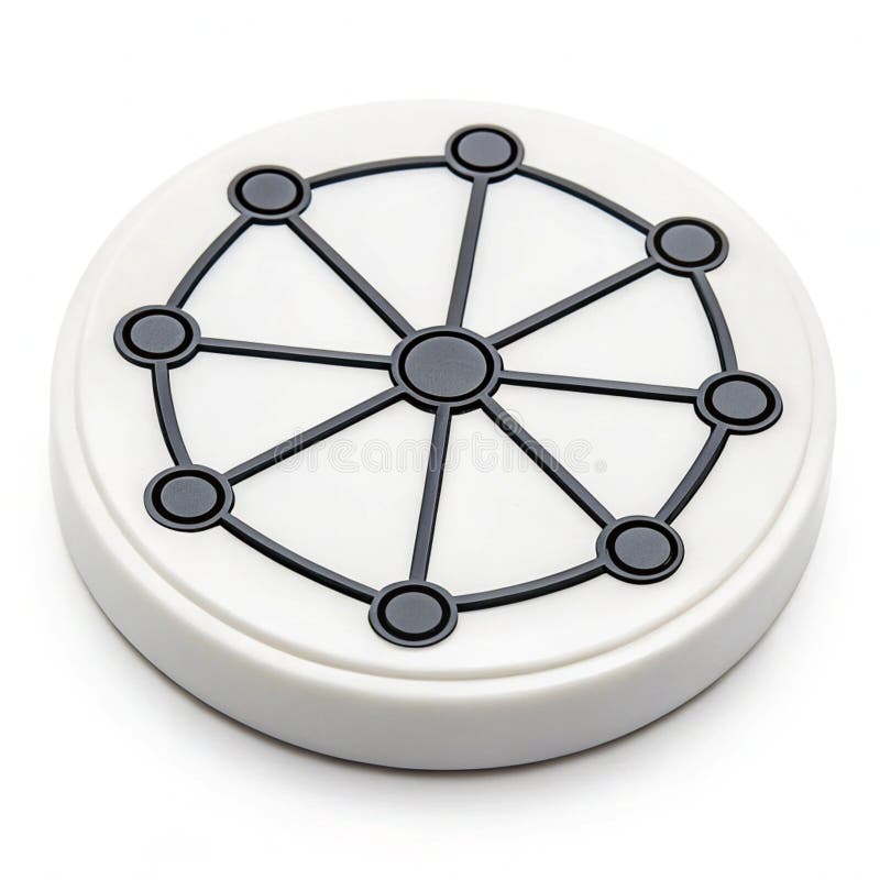 Connected Network Symbol Isolated on White Background Stock ...