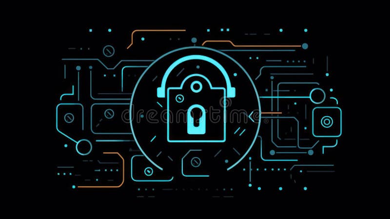 A Lock and Key Icon with a Prohibited Sign Representing the Denied ...