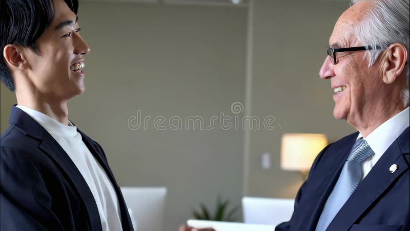 A Symbol of Respect and Trust Stock Video - Video of smile, sincerity ...