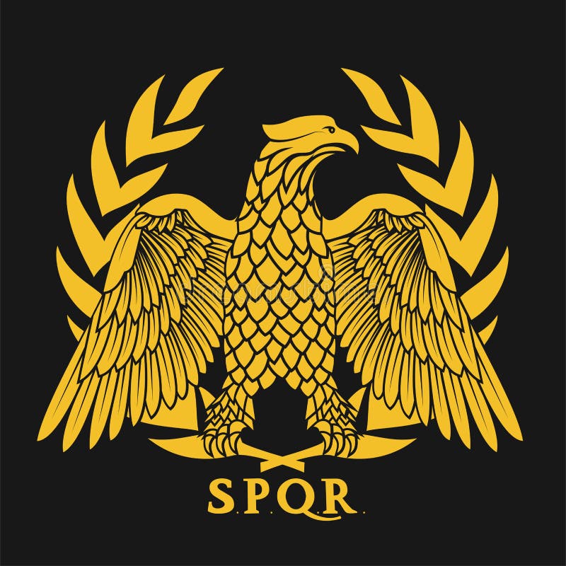 Symbol Roman Warrior in a Laurel Wreath Stock Vector - Illustration of ...