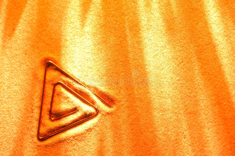 Symbol on Sand stock photo. Image of schooling, texture - 198218296