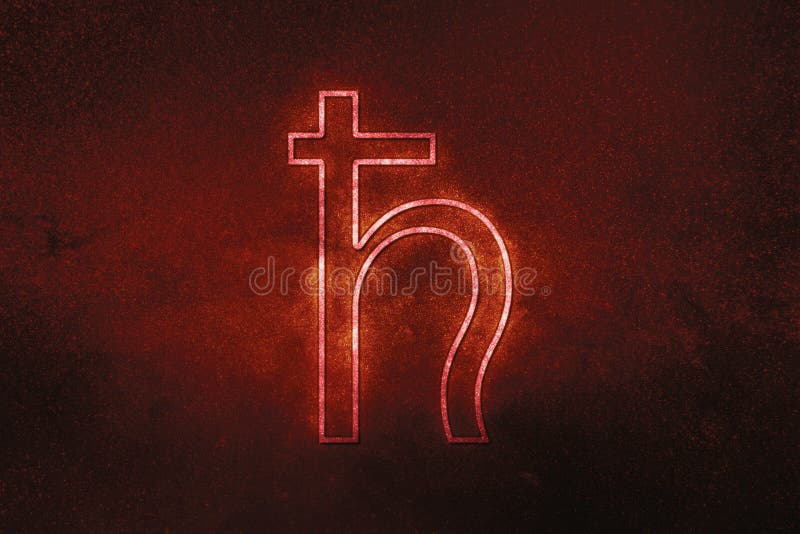 Symbol of Saturn, Saturn Sign, Astrology Saturn Planet Stock Image ...