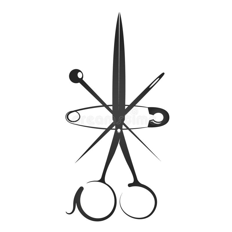 Symbol for sewing stock illustration. Illustration of creative - 108459559