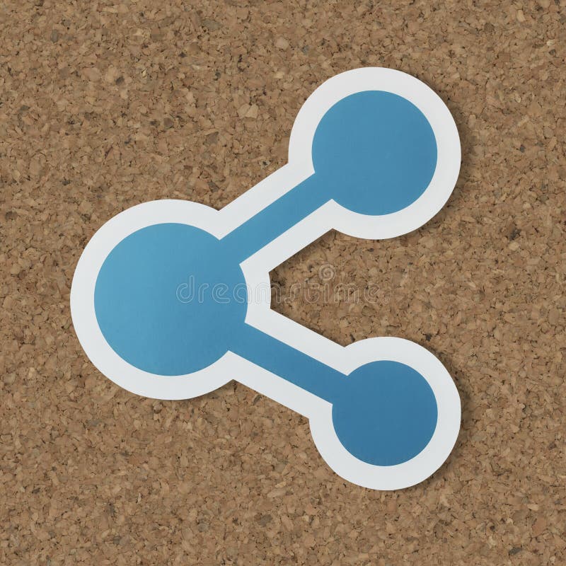Symbol of Sharing Technology Icon Stock Image - Image of connect, icon ...