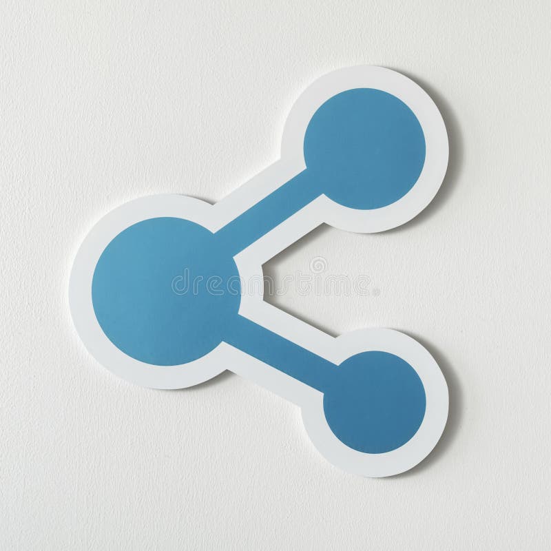 Symbol of Sharing Technology Icon Stock Illustration - Illustration of ...