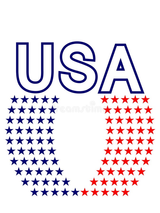 American Flag Symbols Patriotic Emblem Symbol Sign on White Background ...