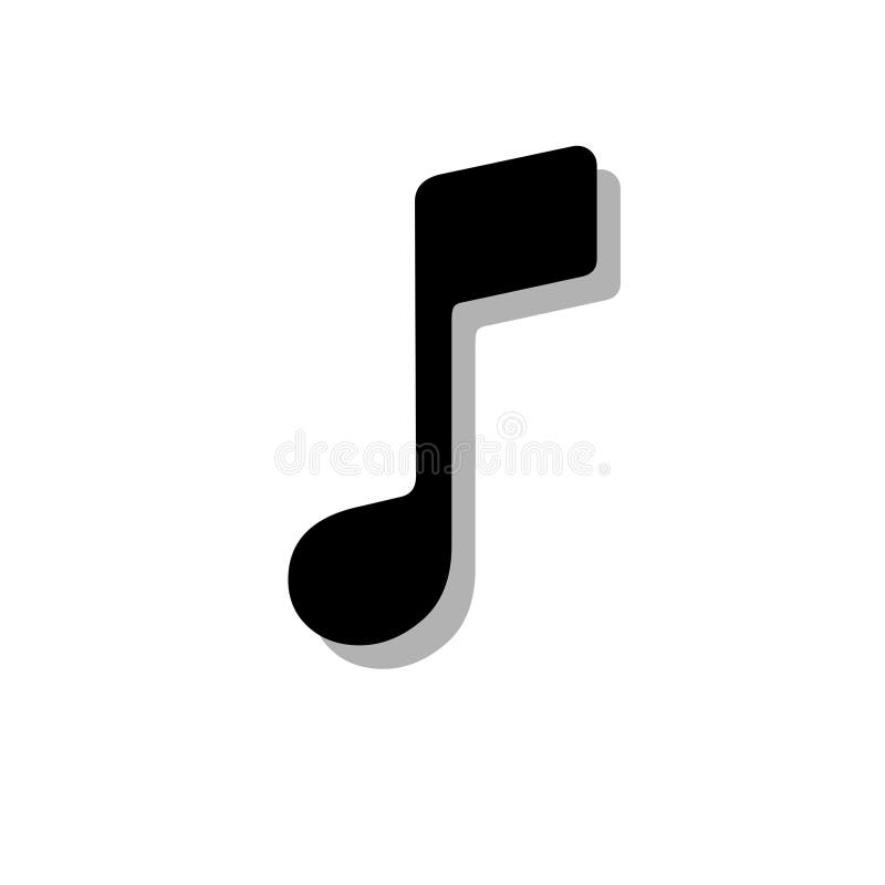 Icon for Symbol of Single Musical Note. Stock Illustration ...