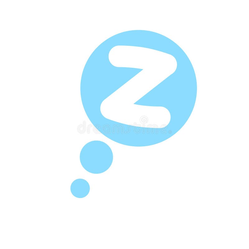 Symbol of Sleep. Flying Letter Z. Comic Book Element. Stock Vector ...