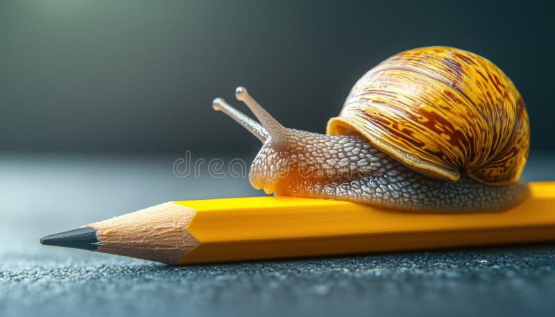 Symbol of Slow Progress and Procrastination in Business Strategy and ...