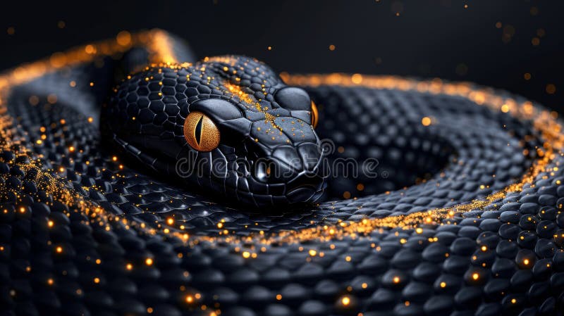Symbol of the Snake for the Year 2025, Banner, Poster, Card Template ...