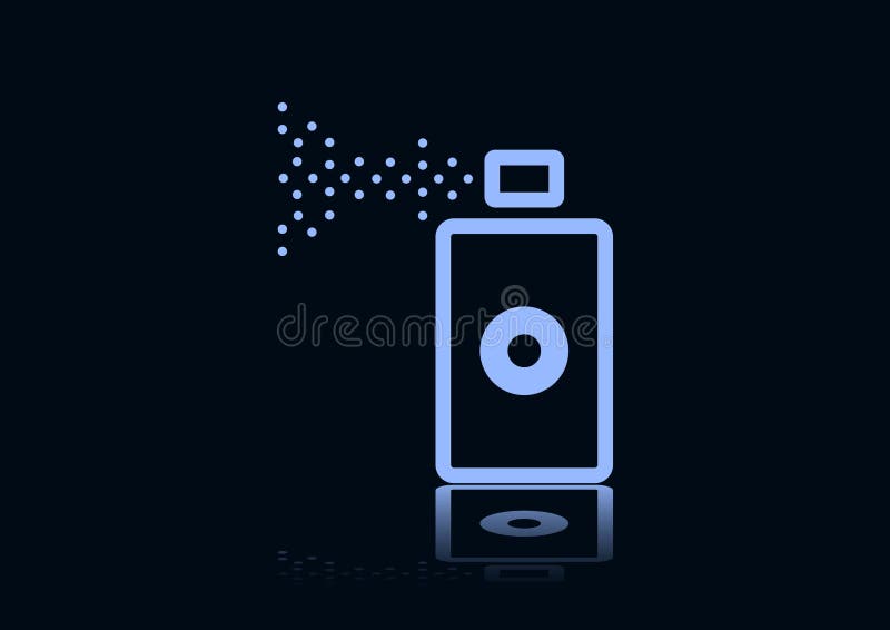 Symbol spray art tool stock vector. Illustration of drawing - 120122656