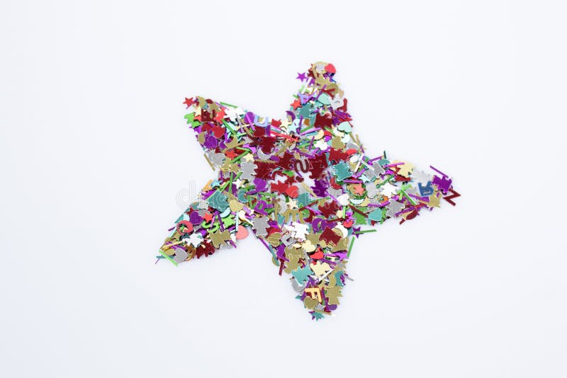 Symbol Star Multicolor Isolated in a White Background Stock Photo ...