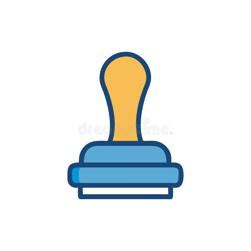 Stylish Business Stamp Symbol Stock Illustration - Illustration of ...