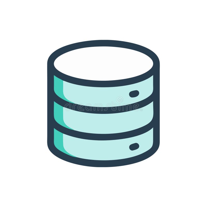 Stylish Data Disk Symbol stock illustration. Illustration of stylish ...