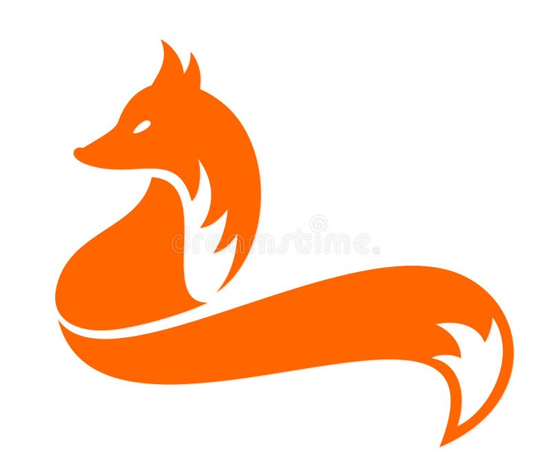 The Symbol of the Stylized Fox. Stock Vector - Illustration of logo ...