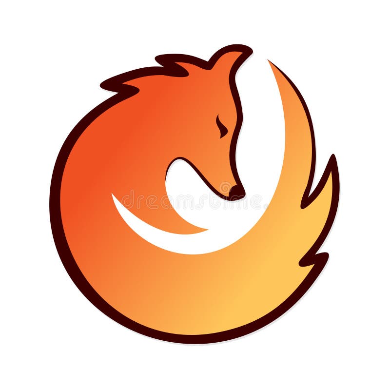 The Symbol of the Stylized Fox. Stock Vector - Illustration of vector ...