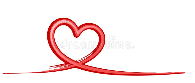 Symbol of stylized heart. stock vector. Illustration of vector - 178975537
