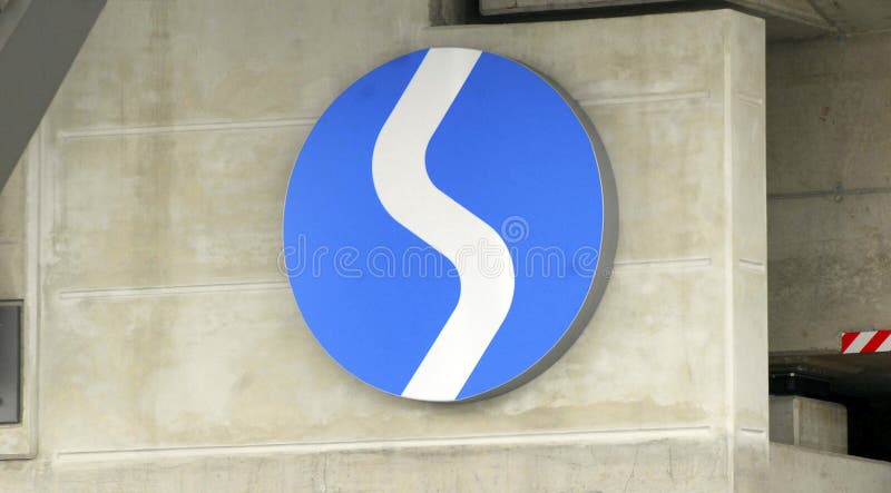 Symbol of the Suburban Train or Suburban Railway Editorial Stock Photo ...