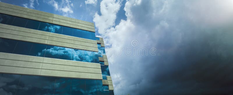 Symbol Of Success - Modern Glass Office Building Stock Photo - Image of ...