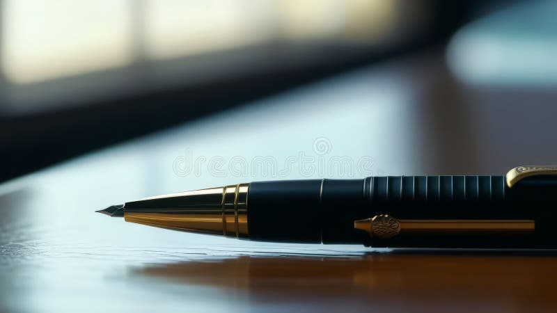 A Symbol of Success: a Stylish Executive Pen. Generated by AI. Stock ...