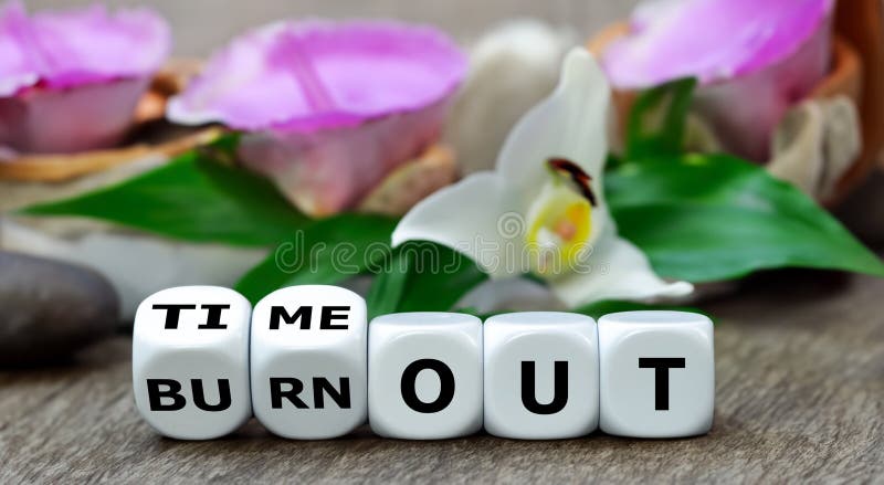 The Pause Symbol and the Word Meno Form the Expression Menopause. Stock ...