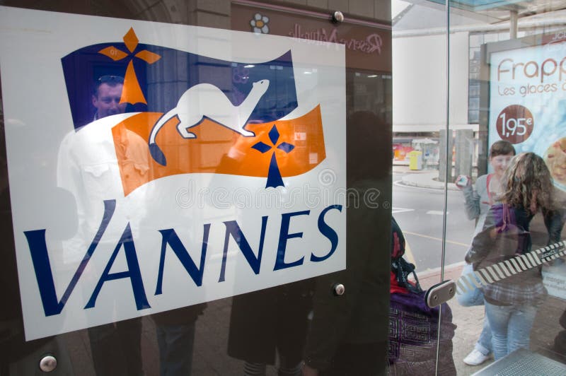 Flag of Vannes Waving Un Mid Air Stock Image - Image of vannes ...