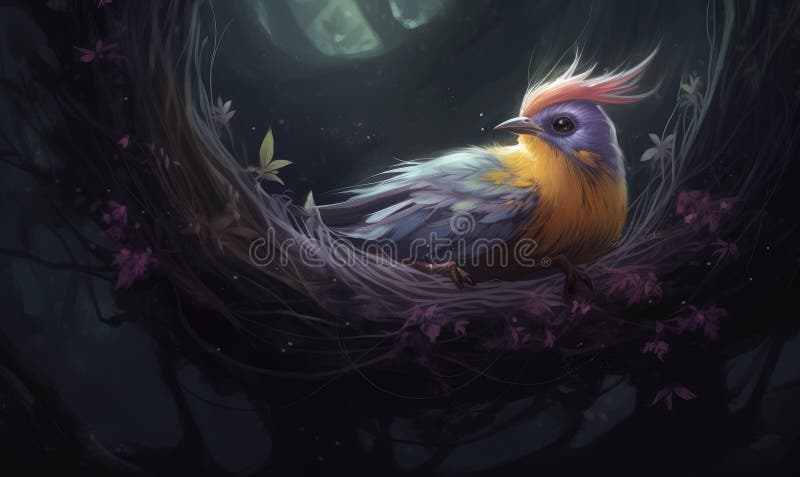 Symbol of Transformation Phoenix Bird Represents the Cycle of Life and ...