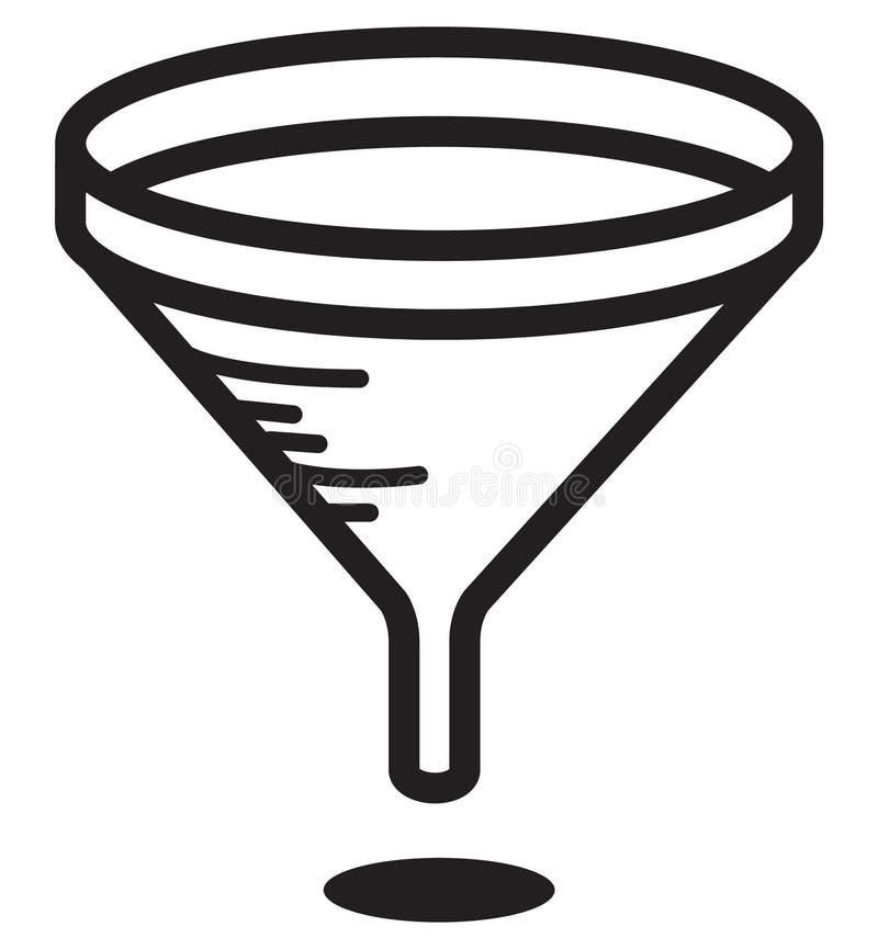 Symbol - Tratt - Illustration Vektor Illustrationer - Illustration av ...