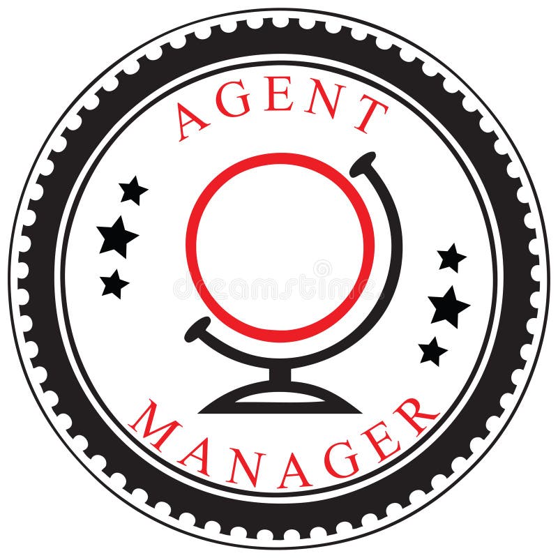 Symbol of a Travel Agent or Manager Stock Vector - Illustration of ...
