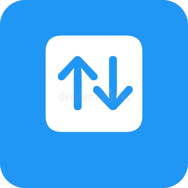 Symbol of Two Way Arrow Direction. Stock Illustration - Illustration of ...