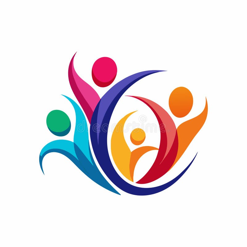 Symbol of a United Community Stock Illustration - Illustration of ...