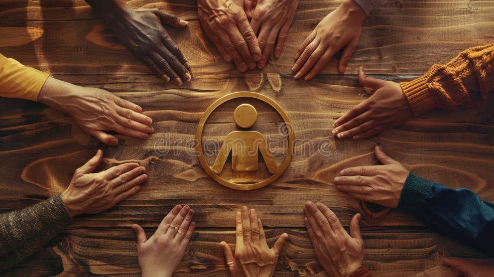 The Symbol of Unity.AI Generated Image Stock Image - Image of equality ...