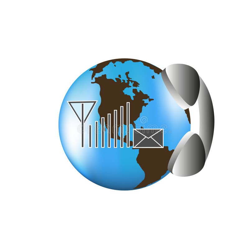 The Symbol of Unlimited Communication Around the W Stock Vector ...