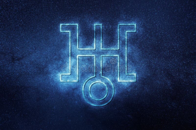 Symbol of Uranus, Uranus Sign, Astrology Uranus Planet Stock ...