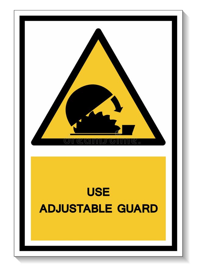 Symbol Use Adjustable Guard Isolate on White Background Stock Vector ...