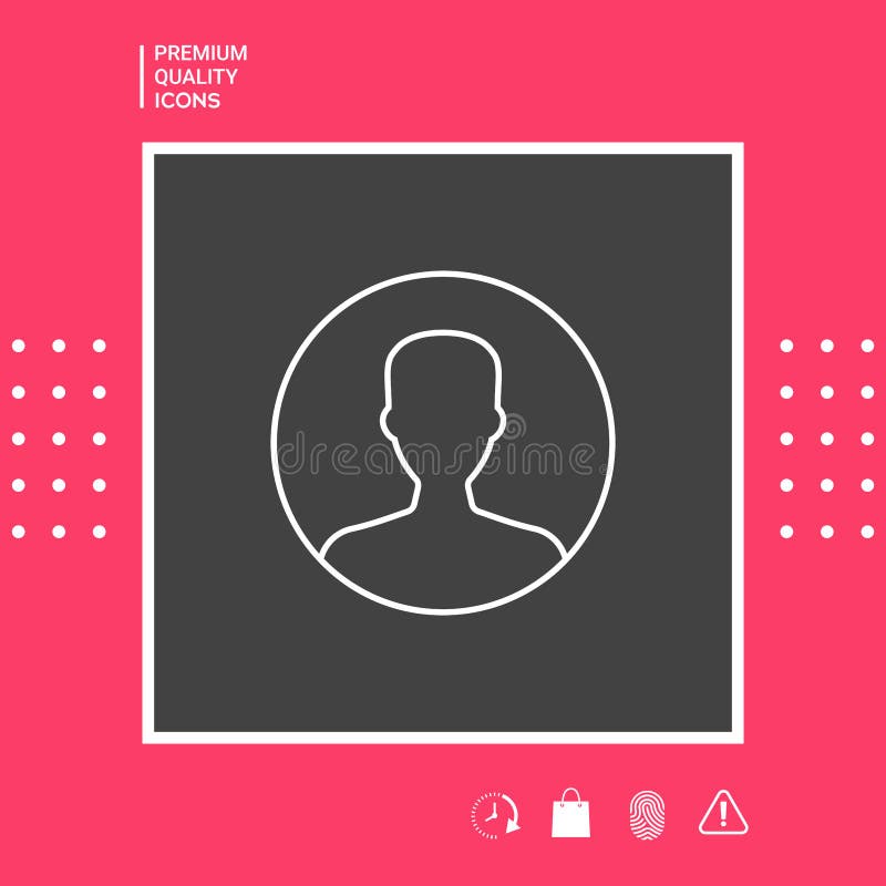 Symbol of User Icon in Circle. Profile Line Icon, Elements for Your ...