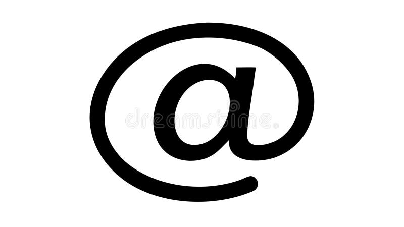 At Symbol Vector Icon for Email and Contact, Vector Design Generative ...