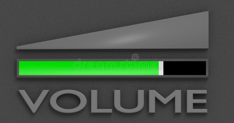 Symbol of the volume stock illustration. Illustration of dimensional ...