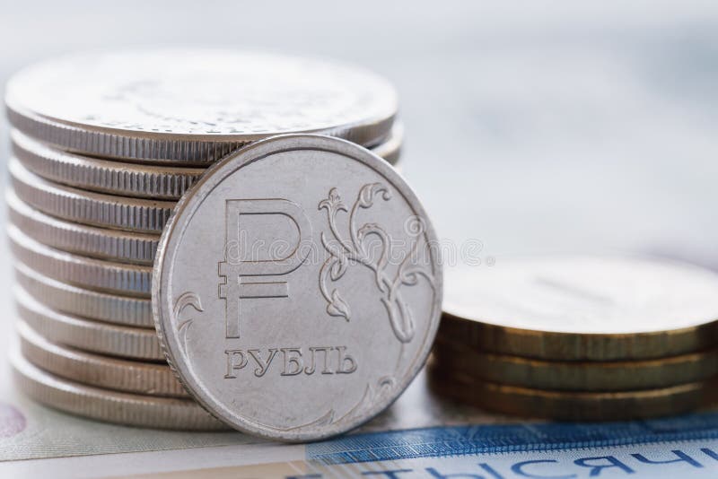 Symbol waluta Rosja, rubel zdjęcie stock. Obraz złożonej z biznes ...