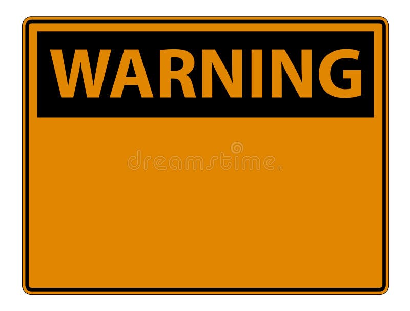 Symbol Warning Sign Label on White Background Stock Vector ...