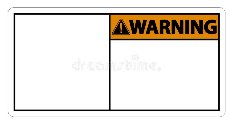 Symbol Warning Sign Label on White Background Stock Vector ...