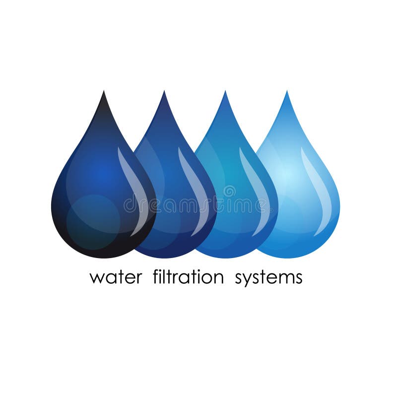 Water Purification Plant Filtration Process Explanation Vector ...
