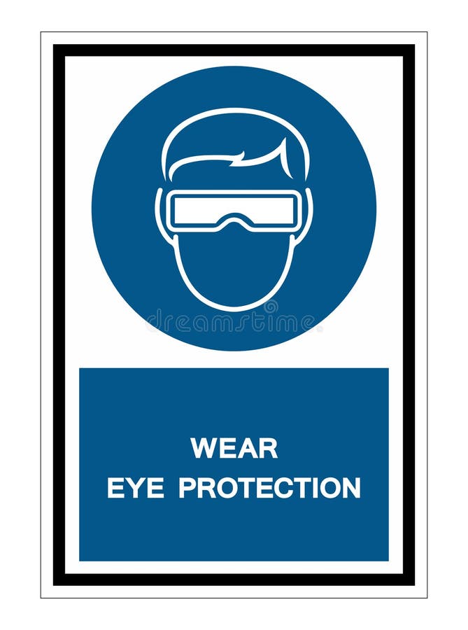 Symbol Wear Goggles Sign Isolate on White Background,Vector ...