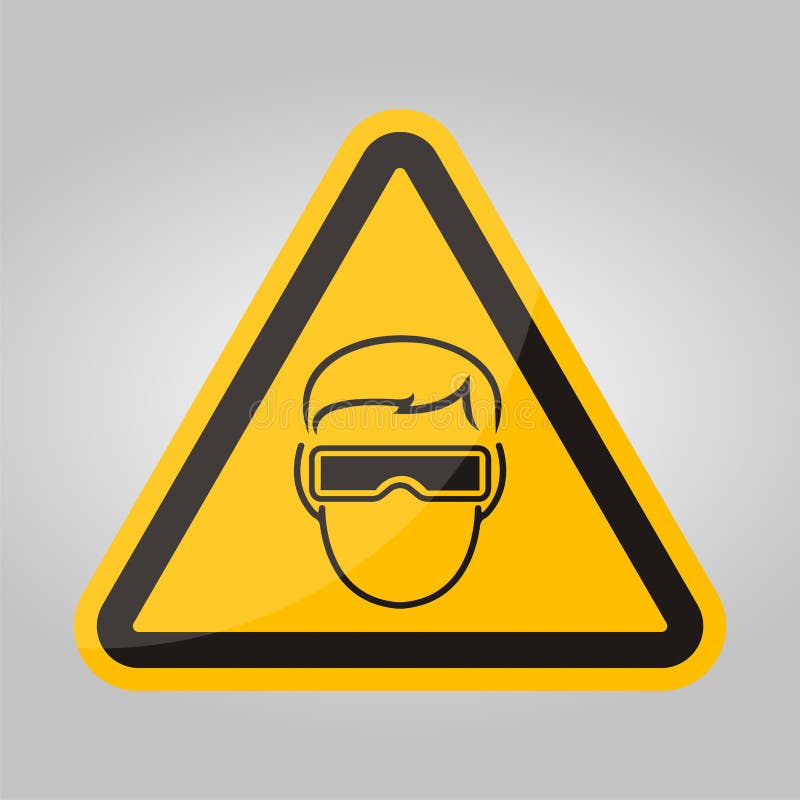 Symbol Wear Goggles Sign Isolate on White Background,Vector ...