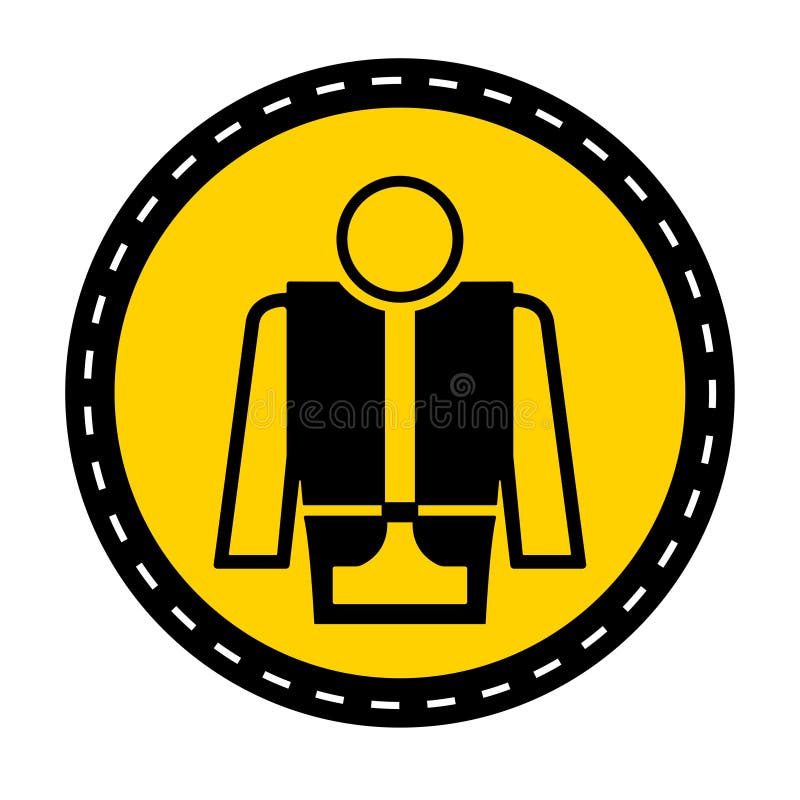 Wear Life Jacket Symbol Sign, Vector Illustration, Isolate on White ...